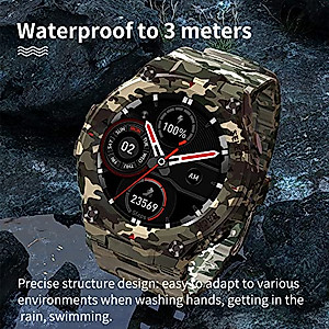 JZ&TS LOKMAT Sky Smart Watch SOS Emergency Calls Fitness Tracker Waterproof Sports Smartwatches Bluetooth Watch Men Women for iOS Android (White)