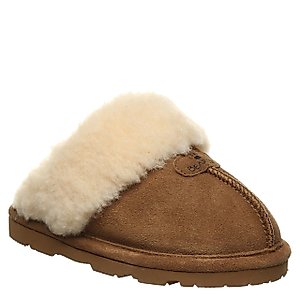 BEARPAW Loki Youth Hickory Size 4 | Youth 's Slippers | Youth 's Shoes | Comfortable & Light-Weight