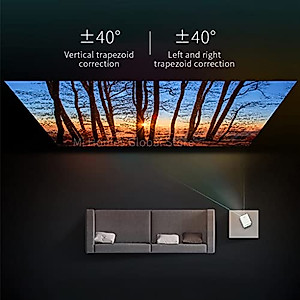 n/a T2 Max Projector 1080p Mini Led Portable WiFi Full Projector 4k 1920 * 1080p Keystone Correction for Home (Color : D)