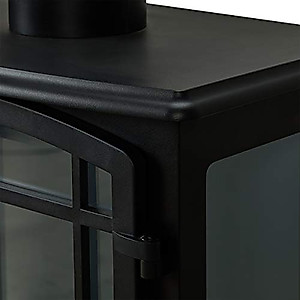 Real Flame Foster Stove Electric Fireplace - Freestanding with Adjustable Thermostat, Auto Shut-Off