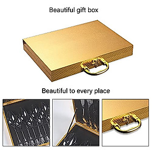 LAIION Silverware Set，24-Piece Stainless Steel Flatware Service for 6, Mirror Finish Cutlery Set Black Color flatware set for 6