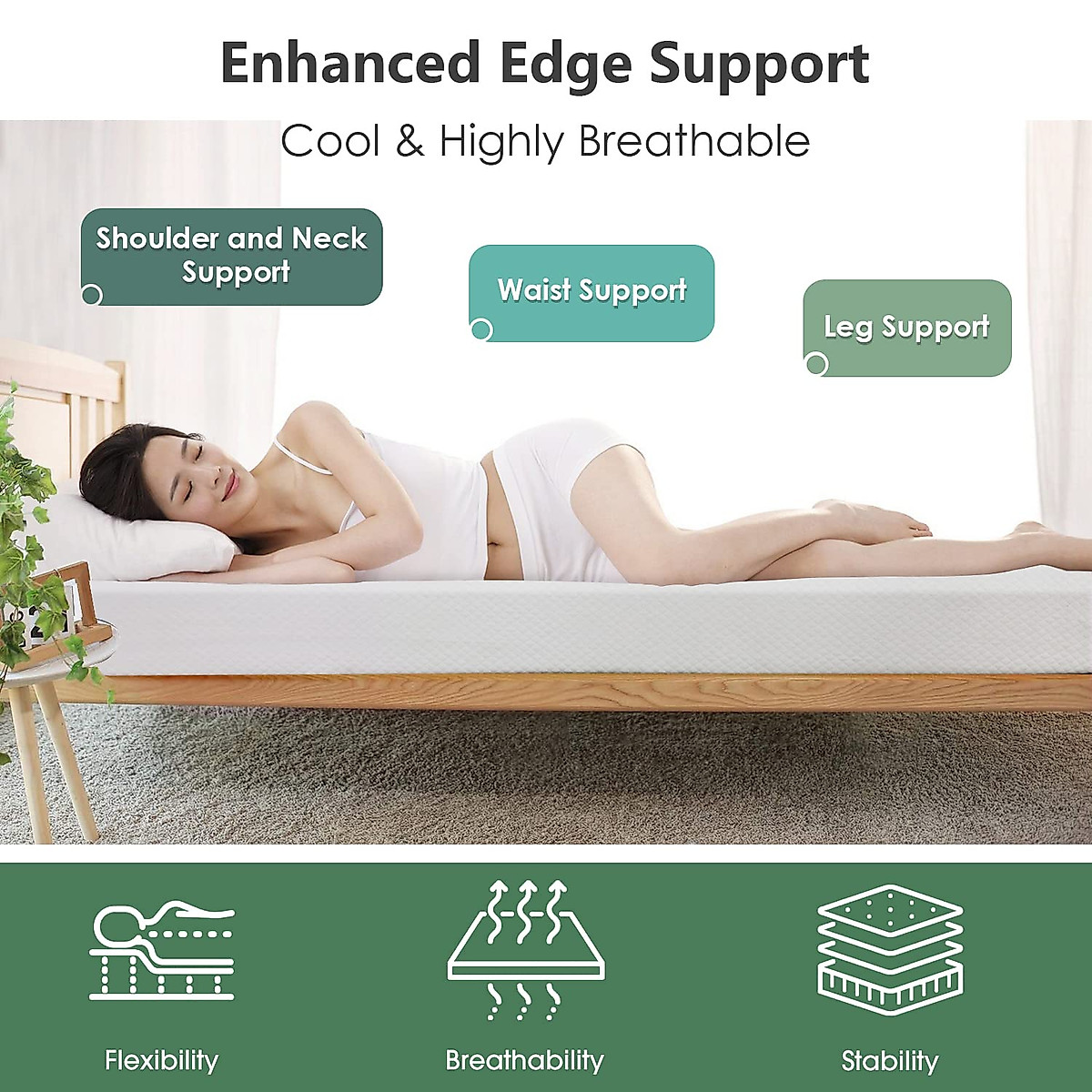 PayLessHere 10 Inch King Gel Memory Foam Mattress Fiberglass Free/CertiPUR-US Certified/Bed-in-a-Box/Cool Sleep & Comfy Support