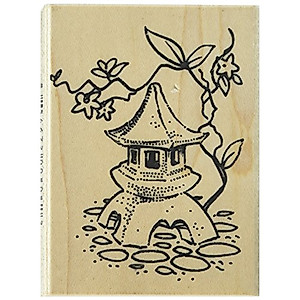 Stamps by Impression Japanese Lantern Garden Ornament Rubber Stamp, 2.25" x 3"