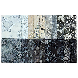 Lunn Studios Artisan Batiks Winter Wonderland Graphite 20 Fat Quarters Robert Kaufman FQ-2029-20