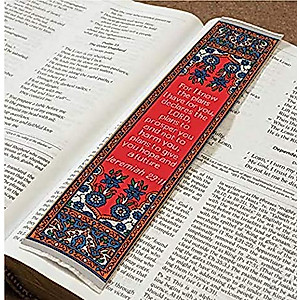 Christian Bookmark, I Know The Plans for You, Jeremiah 29:11, Woven, Mini Carpet (Red)