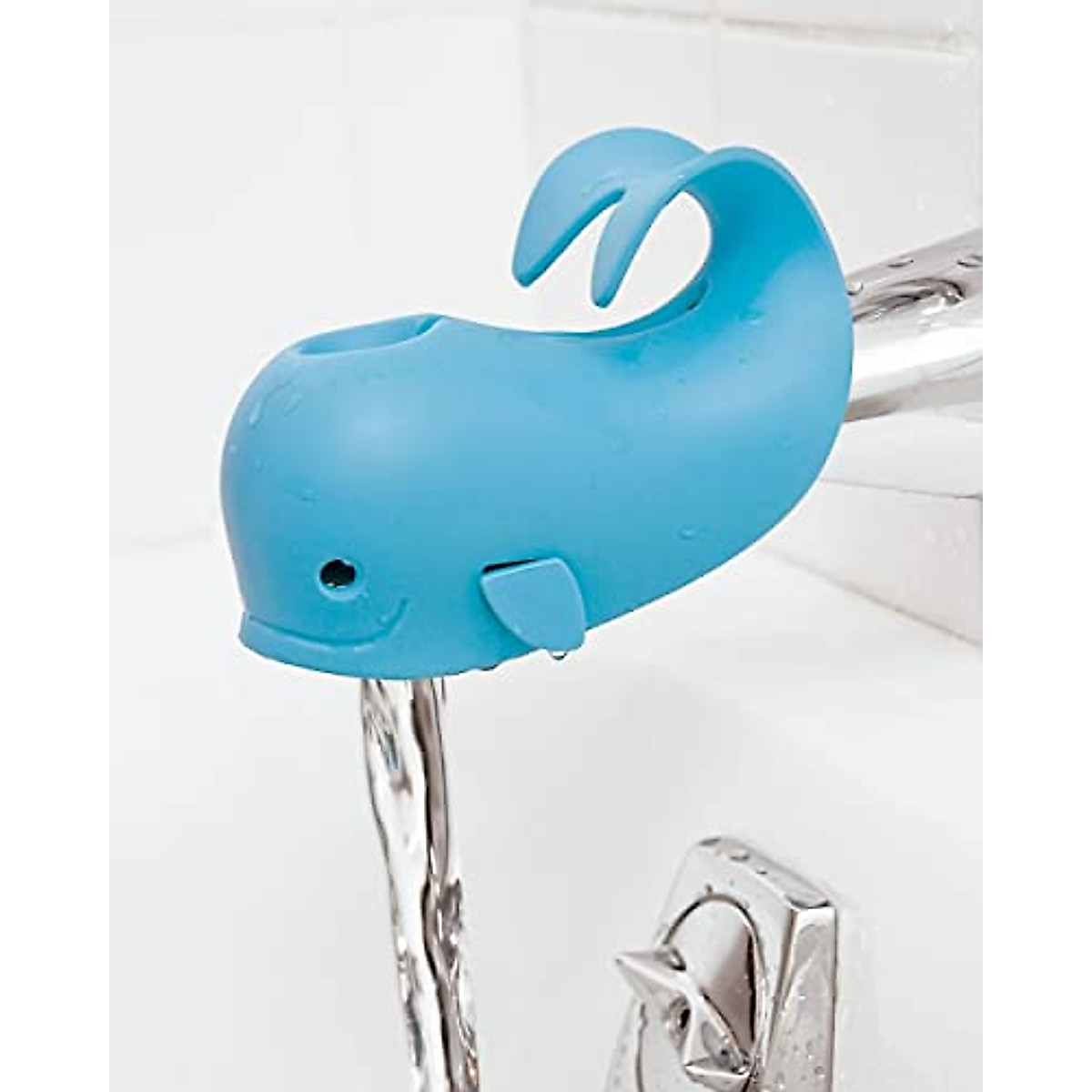 Skip Hop Baby Bath Rinse Cup, Moby Tear-free Waterfall Rinser, Blue