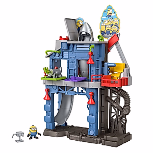 Fisher-Price Imaginext Preschool Toy Minions The Rise of Gru Gadget Lair Playset with Otto Figure for Pretend Play Kids Ages 3+ Years