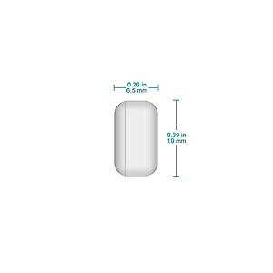 stonylab 5-Pack Stir Bar Set, 10 mm PTFE-Coated Magnetic Stirring Bars White Stir Mixer for Stirrers, 5 PK