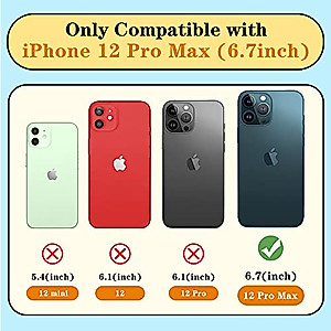 Petitian for iPhone 12 Pro Max Square Case with Loopy Stand/Strap, Luxury Cute Women Girls Heart Electroplated Designer Squared Edge Phone Cases for 12 Pro Max, Black