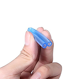 ALEGI Aquariums Blue Standard 3/16" Flexible Airline Tubing Blue for Fish Tank, Terrariums and Hydroponics (25 Ft. 2pcs)