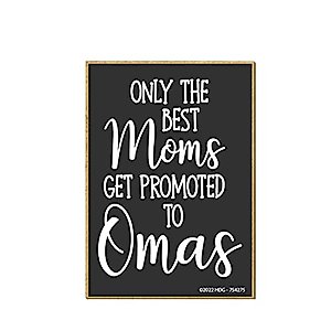 Honey Dew Gifts, Only The Best Moms Get Promoted to Omas, 2.5 inch by 3.5 inch, Made in USA, Refrigerator Magnets, Fridge Magnets, Decorative Magnets, Granny Gifts, Oma Gifts, Oma Kitchen, Best Oma