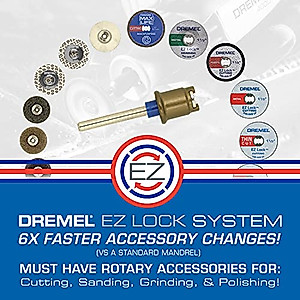 Dremel EZ476 1 1/2-Inch EZ Lock Rotary Tool Cut-Off Wheels For Plastic - 5 pack
