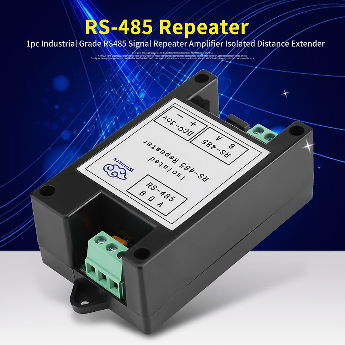 Industrial Grade Photoelectric Isolation RS485 Repeater DC DC Isolated Power Module Amplifier Converter for Attendance Machine, IC Card Charging System