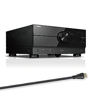 Yamaha RX-A8A AVENTAGE 11.2 Channel AV Receiver Bundle with 2m 8K Ultra High Speed HDMI Cable