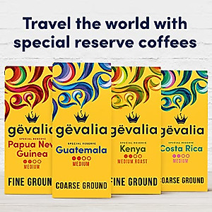 Gevalia Special Reserve Guatemala Single Origin Medium Roast Coarse Ground Coffee (10 oz Bag)