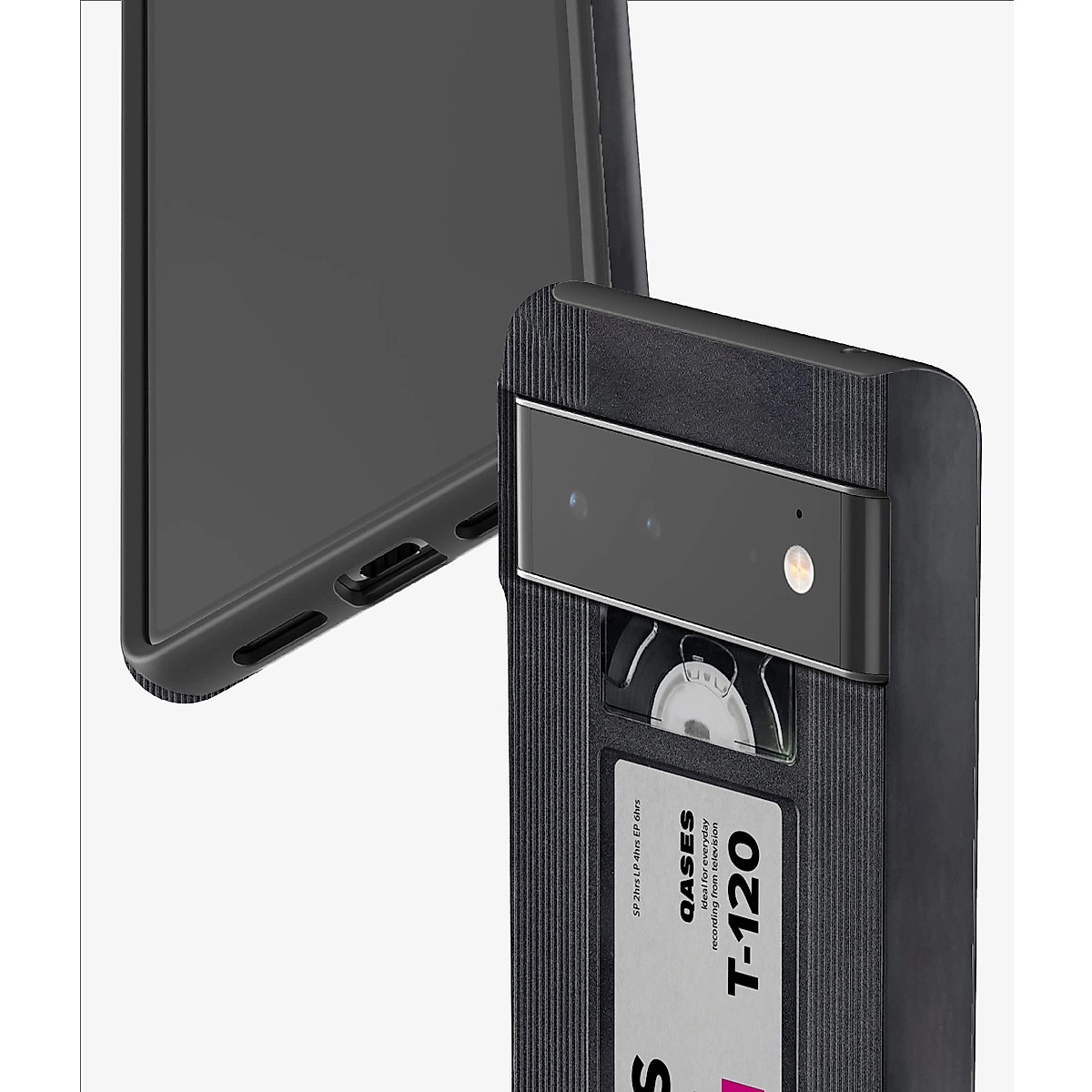 Qases Google Pixel 6 Pro Case - VHS Cassette - Ultra Tough Case - Customized