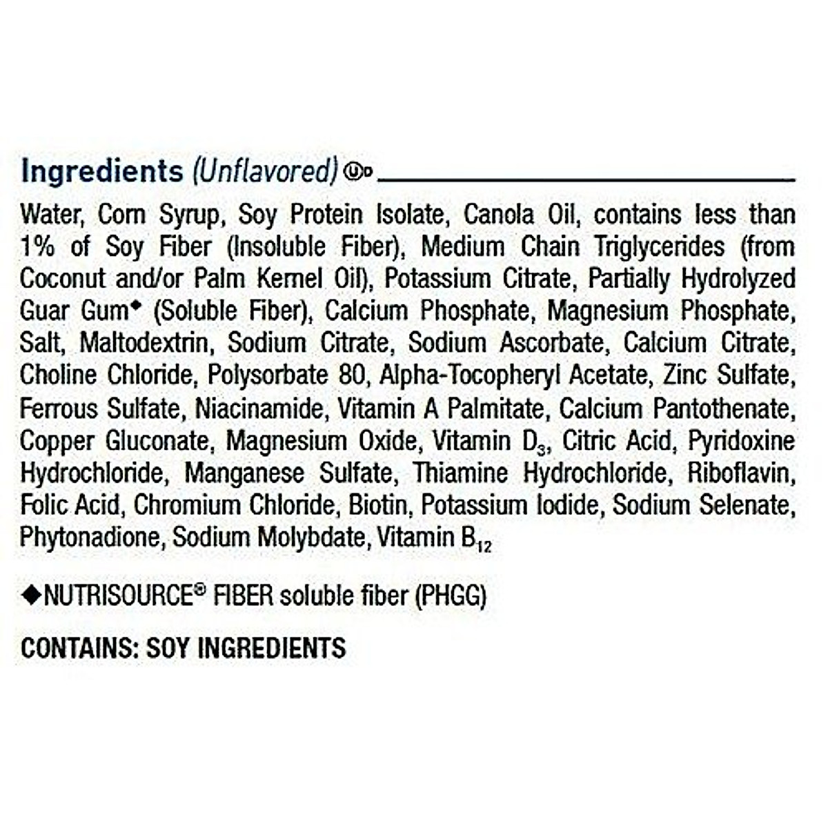 Nestle Fibersource HN Nutritionally Complete Unflavored, 8 oz - 1/Pack of 12