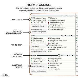 2024 Planner 8.5 x 11 Pro Max - Undated Productivity & Business Planner - Monthly Planner 2024 & Daily Planner 2024-2025 - Pink - A4 - Productivity Store
