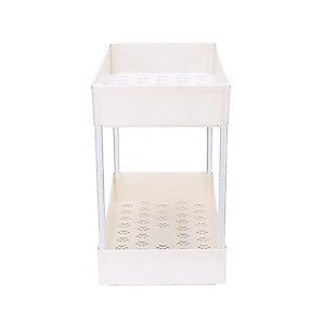 MeiBoAll Under Sink Organizer Removable Bathroom Shelves Storage Rack Rotating Universal Wheel Toilet Kitchen Bedroom Shelf