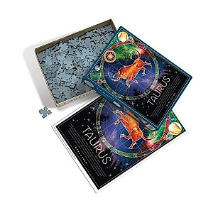Cobble Hill 500 Piece Zodiac Puzzle - Taurus - Sample Poster Included