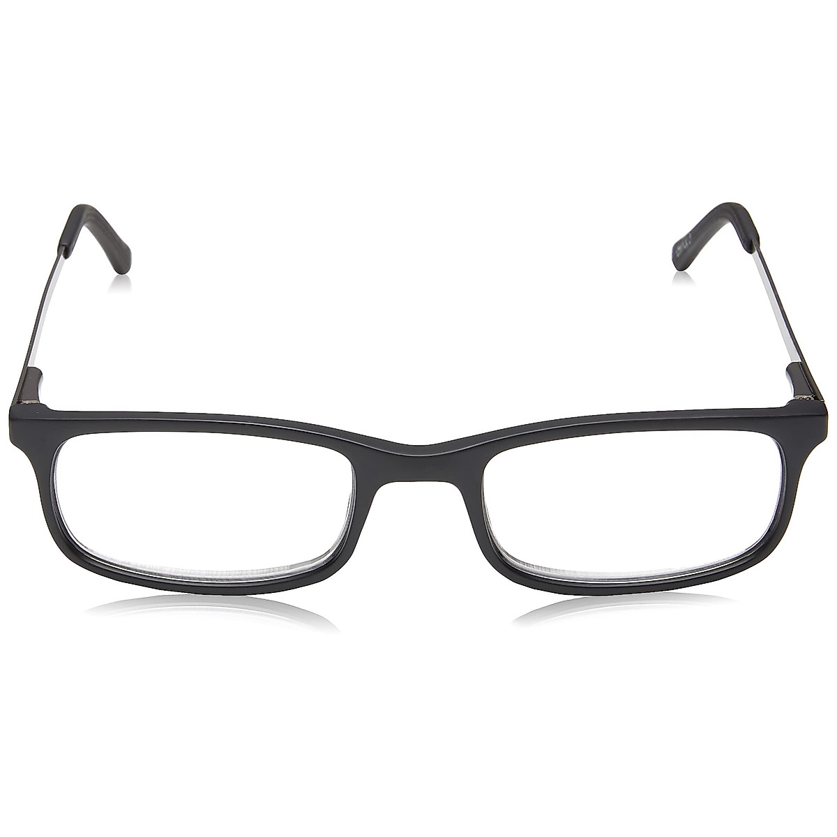 Foster Grant mens Kramer E.readersÂ™ Glasses Reading Glasses, Matte Black/Transparent, 51 mm US