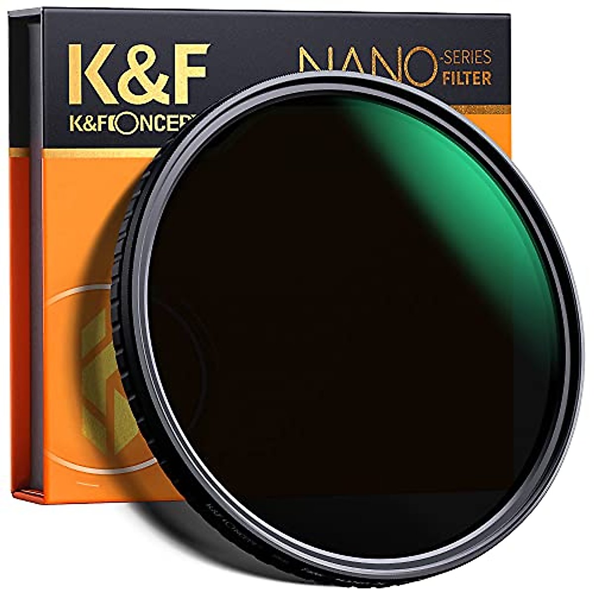 K&F Concept 77mm Variable ND Filter ND2-ND32 Camera Lens Filter (1-5 Stops) No X Cross HD Neutral Density Filter with 28 Multi-Layer Coatings Waterproof (Nano-X Series)
