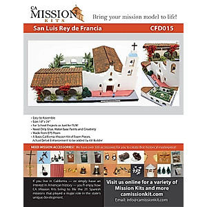 California Mission Model Kit SAN LUIS REY DE FRANCIA