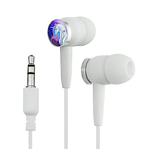 GRAPHICS & MORE Majestic Unicorn Pink Purple Blue Novelty in-Ear Earbud Headphones