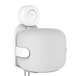 Premium SCREWLESS Google Nest WiFi Router Mount for Google WiFi Mesh, Google WiFi Point & Google WiFi (2nd Generation) AC2200 with [in-Built Cable Management System]