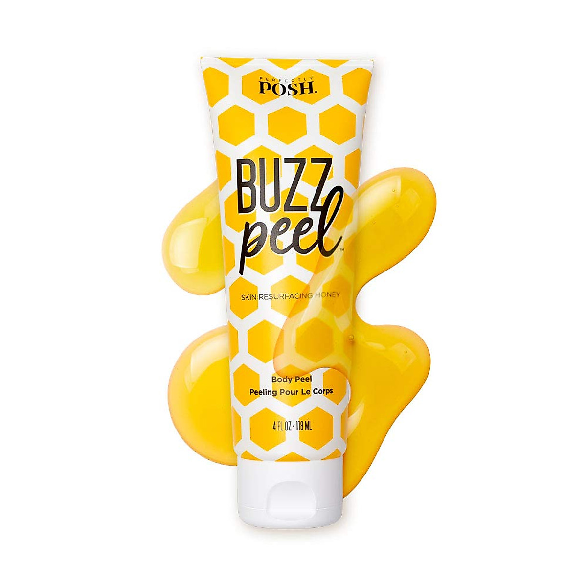 Perfectly Posh - Buzz Peel Skin Body - Exfoliating & Refreshing with Premium Ingredients - for Smooth, Soft Skin - Nourishing - 4fl oz