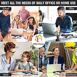 Plier Stapler, Heavy Duty Desk Staples 20 Sheets Paper Capacity Manual Stapler Save 60% Power, for Home School Supplies Portable Handheld Stapling Packaging Staple Gun for Warehouse Desk Office, Black