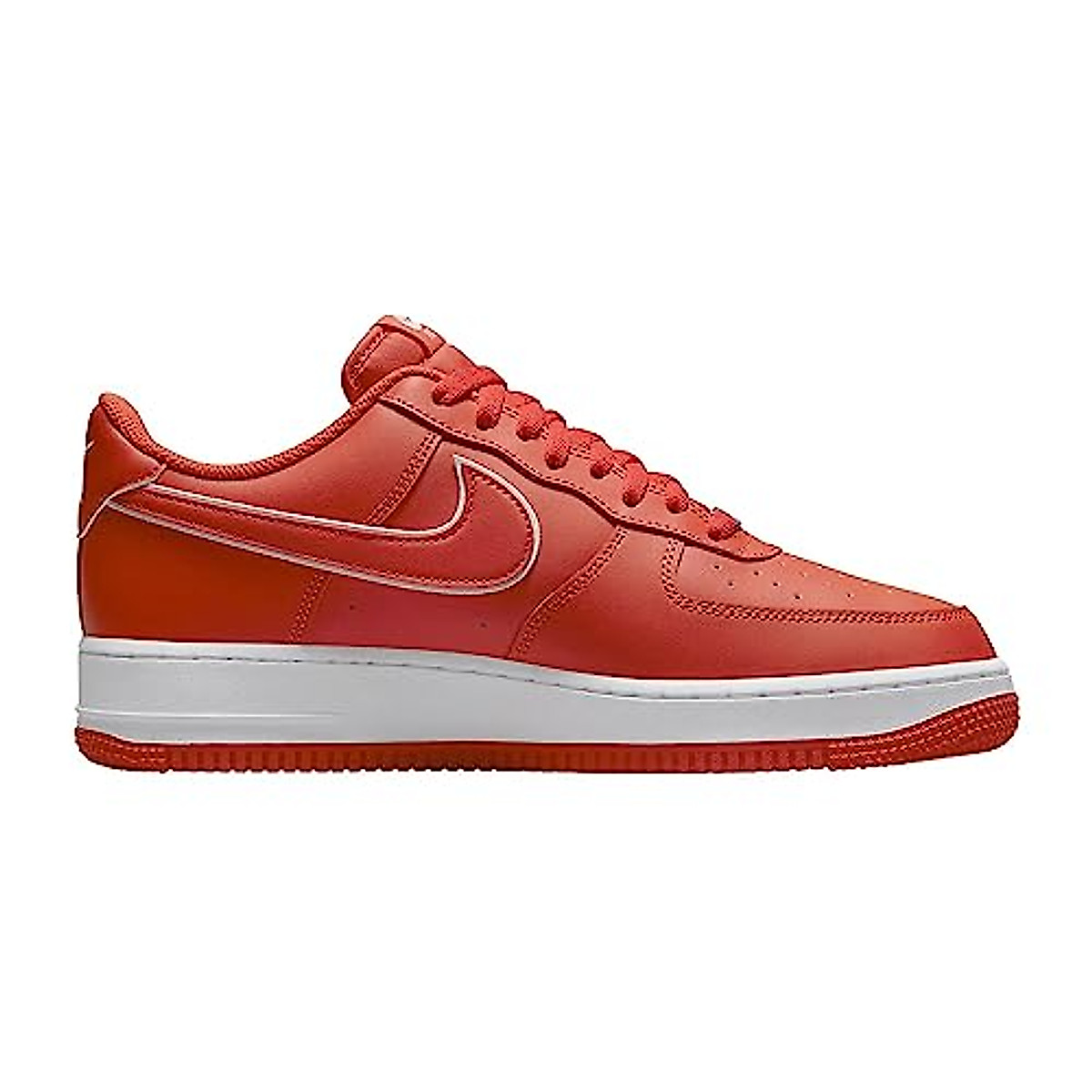 Nike Men's Air Force 1 Shoe, Picante Red-white, 10.5