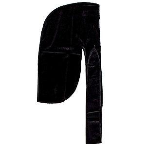 Velvet Du-RAG -Premium Quality- Wave Cap-Durag (Black)