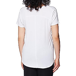 prAna Women's Foundation Short Sleeve V-Neck T-Shirt, White, Small