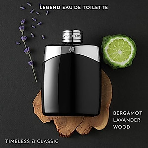 MONTBLANC Legend Eau de Toilette - Long Lasting Fragrance with notes of Bergamot, Jasmine & Sandalwood - Fresh & Fougere - 1.0 fl. oz.