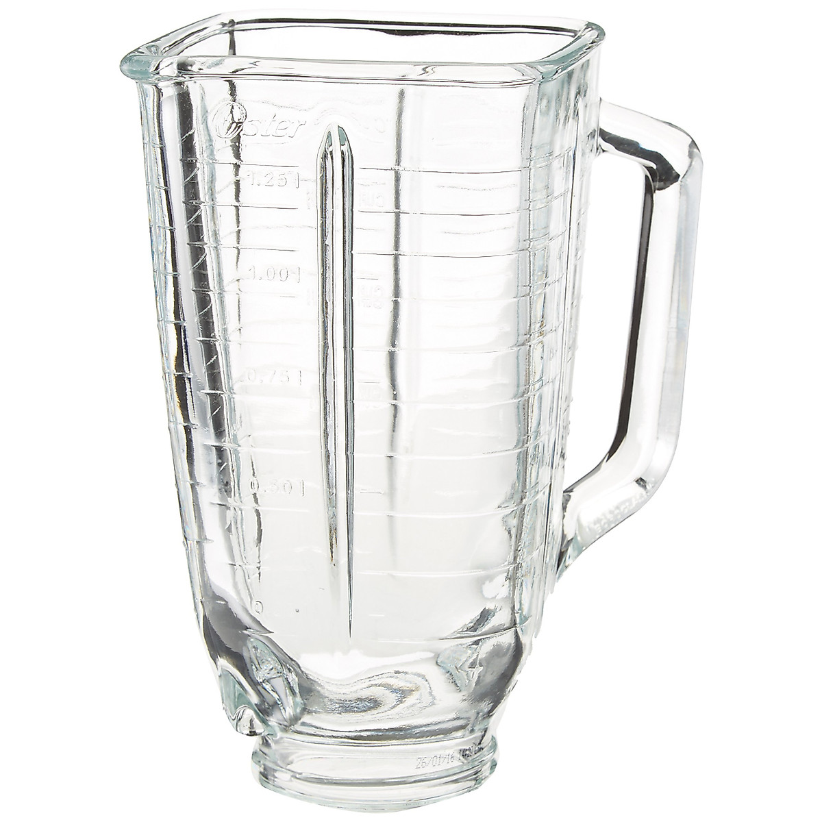 Oster 5-Cup Glass Square Replacement Blender Jar, 4.5" Top for Oster Models Only