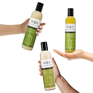 MGA Vegan Hair Conditioner - Organic Formula with Tea Tree for Healthy Hair | Hair Care Product with Natural Herbal Scent | Parabens Silicone & Sulfate Free Conditioner | Unisex | 8.8 Fluid Oz