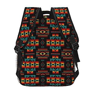 Indian Native American School Backpack Bookbags Laptop Backpacks Camping Travel Outdoor Shoulder Bag for Teen Men Women