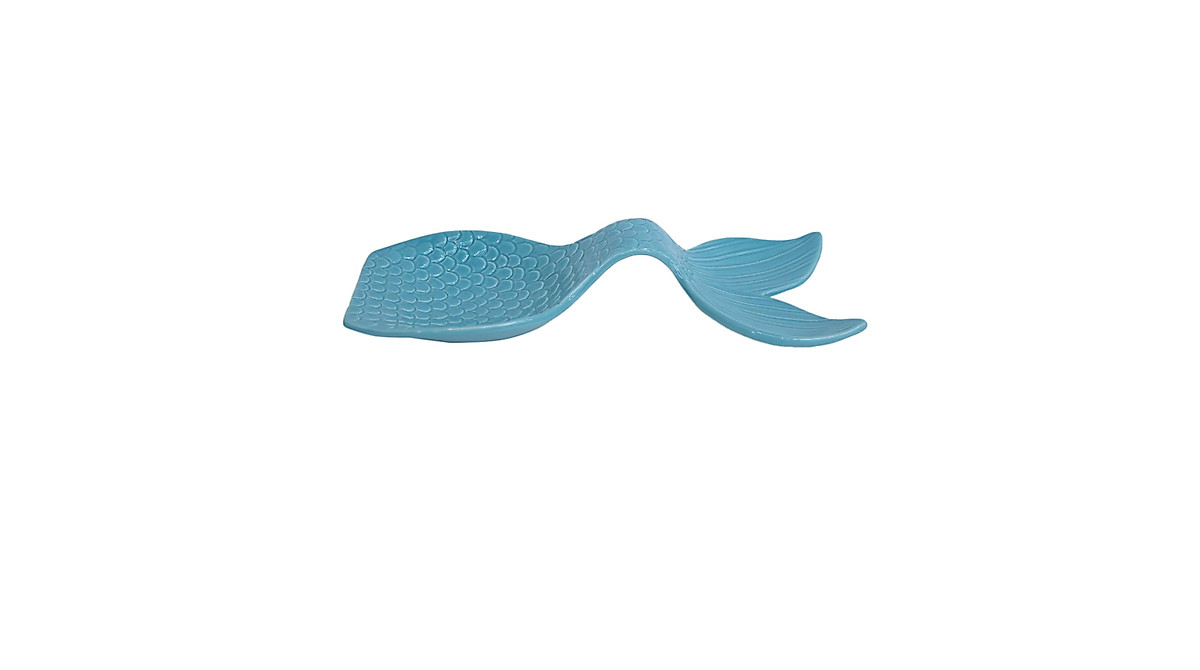 Ceramic Mermaid Tail Spoon Rest for Beach Lovers