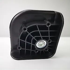 Zoofen Luggage Wheels Replacement Black Suitcase Wheels Replacement Suitcase Caster Wheels with 6 Screw Holes(Z-366)