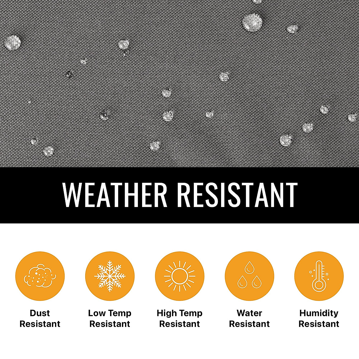 KHOMO GEAR - Patio Outdoor Furniture Chair Cover - Premium Heavy Duty - Grey