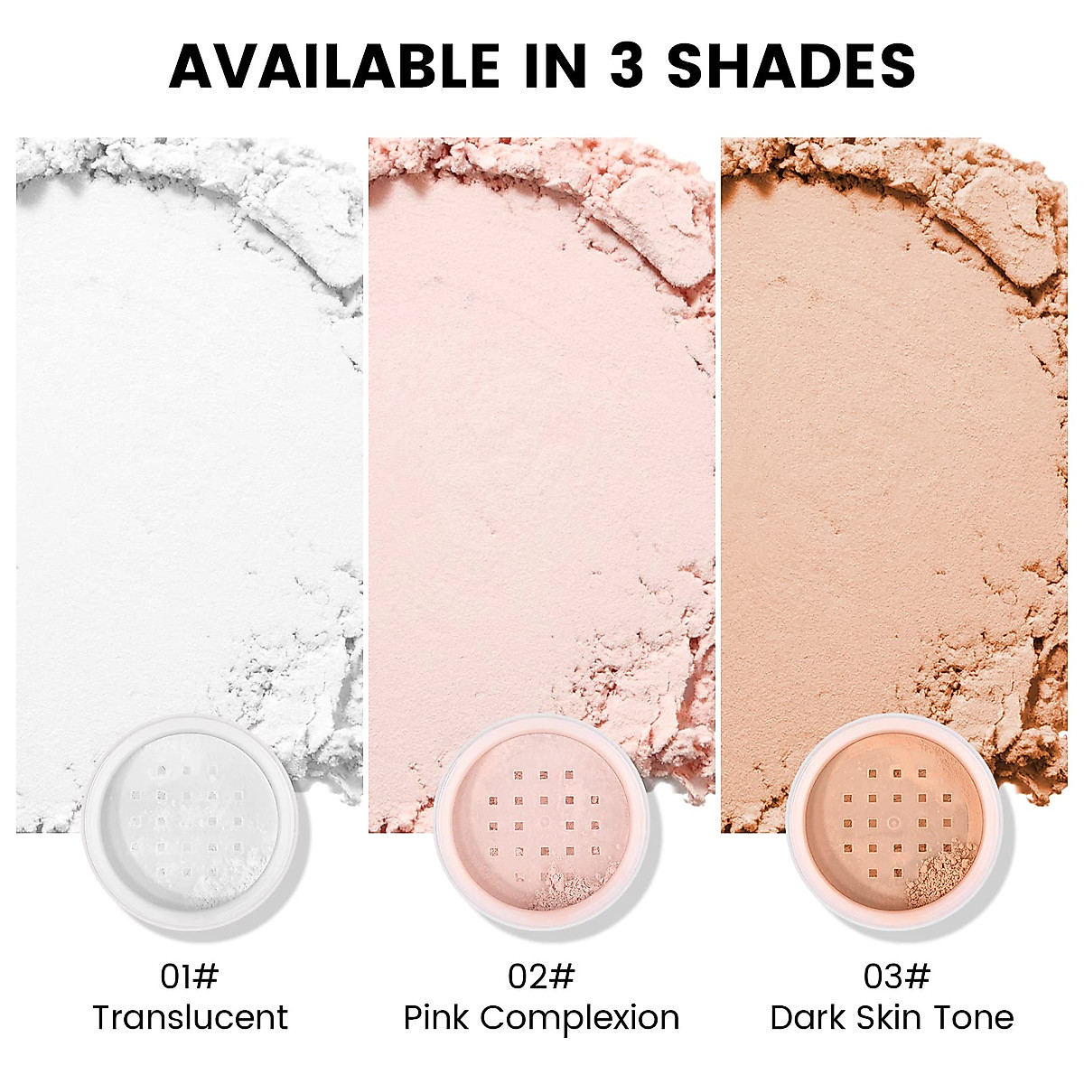 FREEORR Pink Setting Loose Face Powder, Oil Control Minimize Pore, Loose Baking Face Setting Powder Makeup, Soft Focus Make Up Setting Powder, Matte Flawless Finish,8g (02 Pink Complexion)