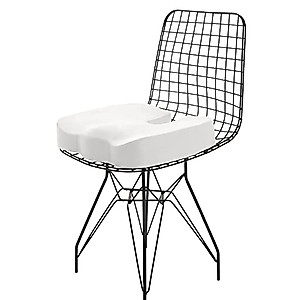 ErgoFoam Orthopedic Seating Memory Foam Seat and Hemorrhoids Cushion, Seat Cushion with High Density Memory Foam for Office Chair, Ergonomic Cushion for Wheelchair, car seat, Coccyx or Hip Problems