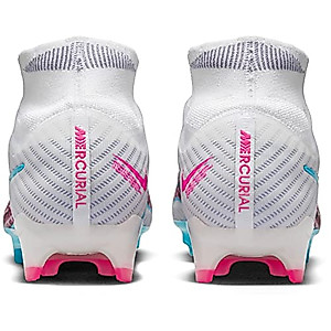 Nike Zoom Superfly 9 Elite FG Mens Football Boots DJ4977 Soccer Cleats (UK 8 US 9 EU 42.5, White Baltic Blue Pink Blast 146)