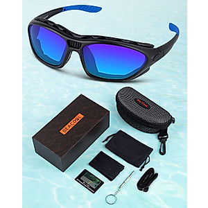 BEACOOL Polarized Sports Sunglasses for Men Women Youth Motorcycle Safety Driving Riding Military Goggles TAC Glasses