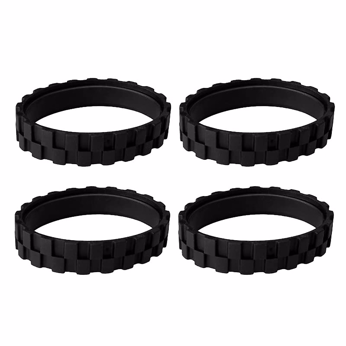 Replacement Tires for IROBOT ROOMBA Wheels Series 500 600 700 800 900 E5 E6 I7 Vacuum Parts Anti-slip and Great Adhesion (2)