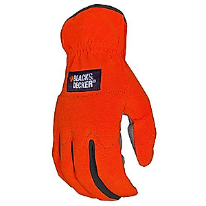 BLACK+DECKER Hedge Trimmer with Easy-Fit All Purpose Glove (BEHT200 & BD505L)