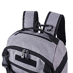 NDNNXE Youth Baseball bag softball Bat bag& backpack, T-Ball & Softball Equipment for Youth,Holds 2 Bats,Water Bottel,Helmet, Gloves, Cleats, Helmet Holder and Includes Fence Hook