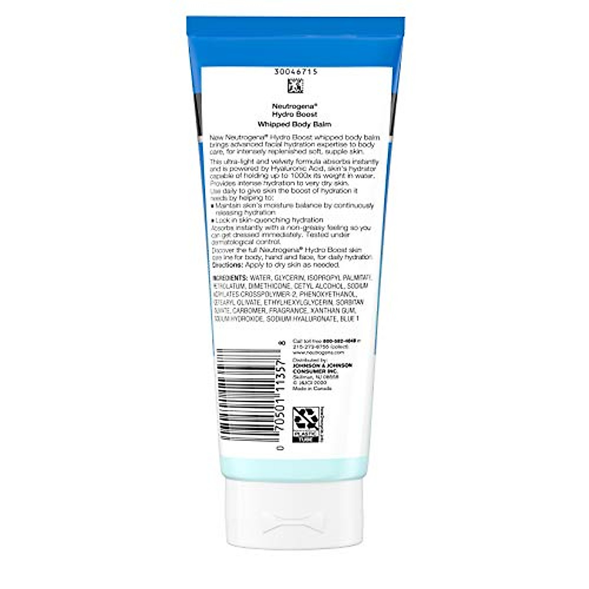 Neutrogena Hydro Boost Whipped Body Balm With Hydrating Hyaluronic Acid for Dry To Extra Dry Skin, Lightweight & Non-greasy Daily Moisturizing Balm, 7.0 Ounce (Pack of 1)