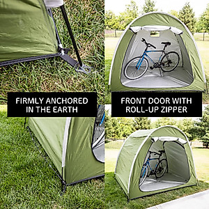 Outdoor Bike Cover 6.5' x 5' x 5.5' FT - Storage Tent for Bicycles or Motorcycles - Waterproof Foldable Shed Shelter for Camping - Bike Storage Shed with Heavy Duty Fabric